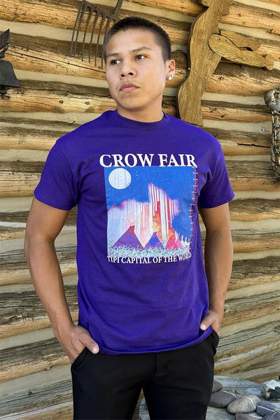 Crow Fair 23 Judd Thompson Purple – Custer Battlefield Trading Post Company