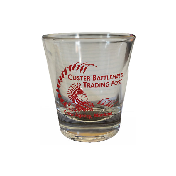 Custer Battlefield Trading Post Warbonnet Shot Glass – Custer ...